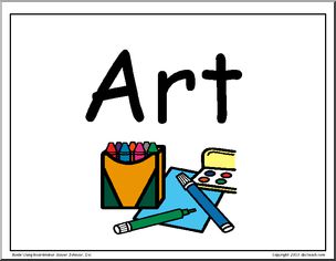 Large Sign: Art – Abcteach