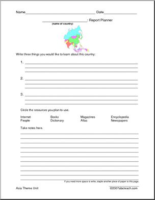 Research and Report: Asian Country – Abcteach