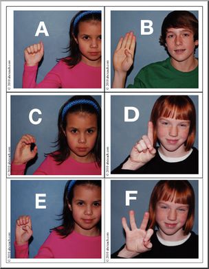 Teaching Extras: Photocard: American Sign Language Alphabet – Abcteach
