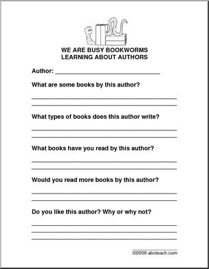 Bookmark Book Report Form – Abcteach