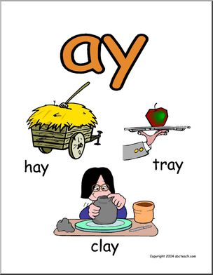 Word Family – AY words (version 2) Poster – Abcteach