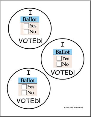 Form: Ballot for Mock Election – Abcteach