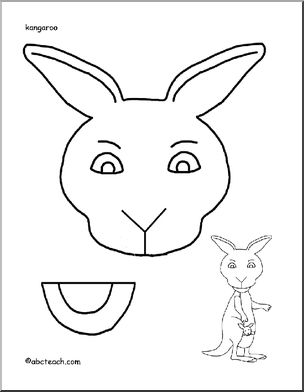 Paper Bag Puppet: Animals – Kangaroo – Abcteach