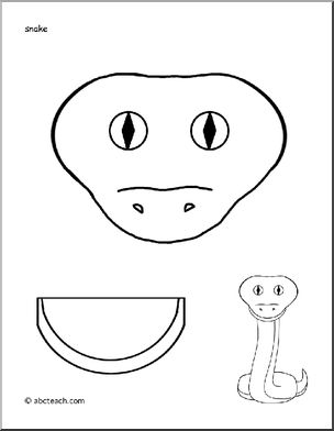 Paper Bag Puppet: Animals – Snake – Abcteach