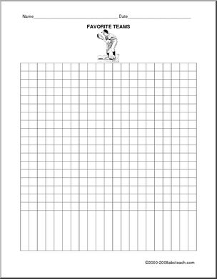 Bar Graph (create): Favorite Team – Abcteach