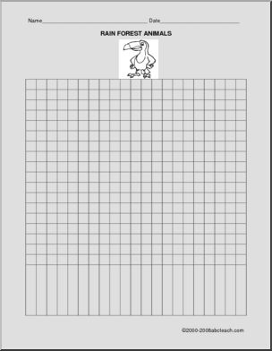 Bar Graph (create): Favorite Rain Forest Animal – Abcteach