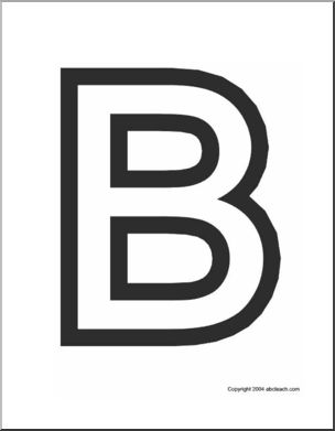 Alphabet Letter Patterns: Basic Alphabet A-Z (b/w, large) – Abcteach