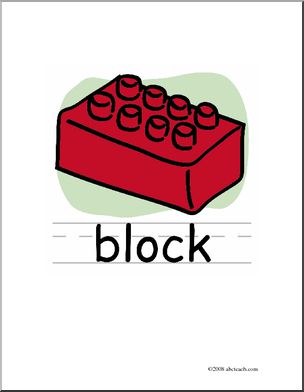 Clip Art: Basic Words: Bag Color (poster) – Abcteach