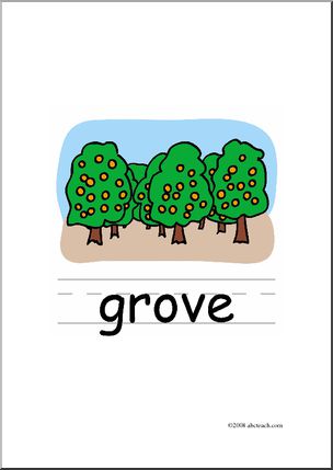 Clip Art: Basic Words: Gong Color (poster) – Abcteach