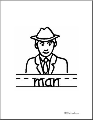 Clip Art: Basic Words: Mother Color (poster) – Abcteach