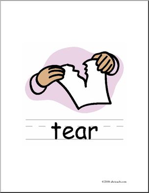 Clip Art: Basic Words: Top Color (poster) – Abcteach