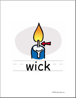 Clip Art: Basic Words: West Color (poster) – Abcteach