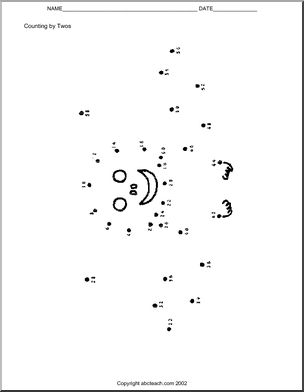 Dot to Dot: Bat (by 2s) – Abcteach