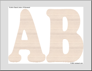 Bulletin Board: Whitewood Letters A to Z – Abcteach