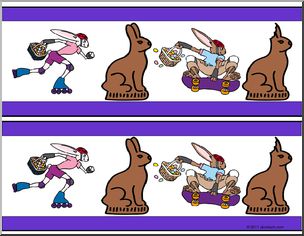 Bulletin Board: Happy Easter Straight Border 3 – Abcteach
