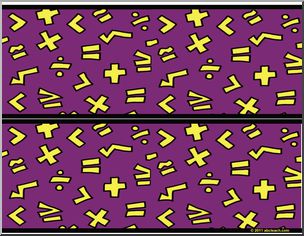 Bulletin Board: Math Wizard Theme Straight Border (elem/middle) – Abcteach