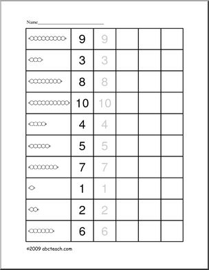 Worksheet: Bead Bar 4 (Montessori) – Abcteach