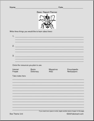 Research and Report: Bees – Abcteach