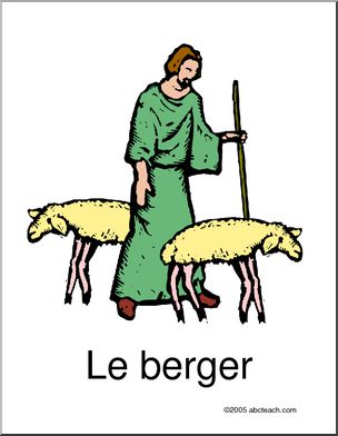 French: NoÃŽl; Berger Vocabulary Poster – Abcteach