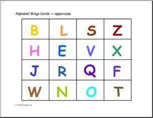 Bingo Cards: Fall (b/w) – Abcteach