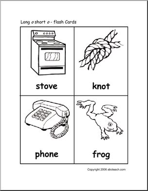 Long and Short O Vowel Sounds Flashcards – Abcteach