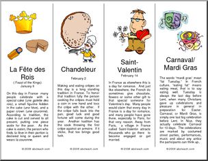 French: French Holiday Tradition Bookmarks – Abcteach