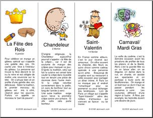 French: French Holiday Tradition Bookmarks – Abcteach