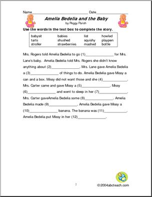 Amelia Bedelia and the Baby (primary/elem) Book – Abcteach