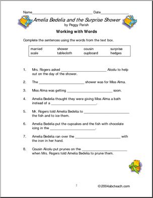 Amelia Bedelia – Page 2 – Abcteach