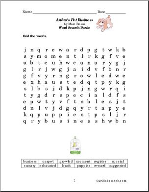 Arthur Babysits (elementary) Book – Abcteach