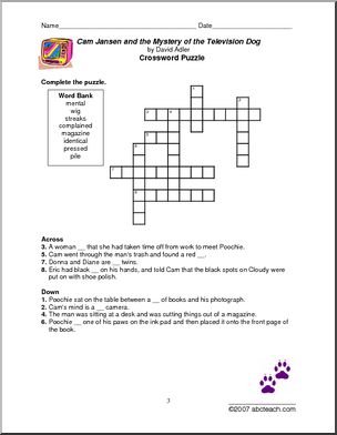 Cam Jansen and the Mystery of the Television Dog (upper elem)’ Book ...