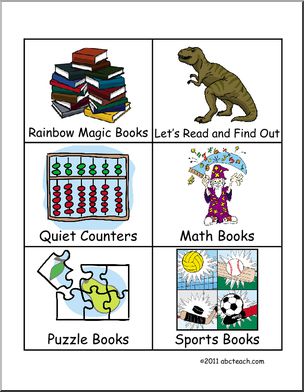 Signs: Book Theme (color) – Abcteach