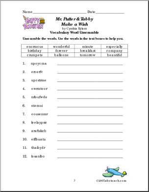 Book: Mr. Putter and Tabby Make a Wish (primary/elem) – Abcteach