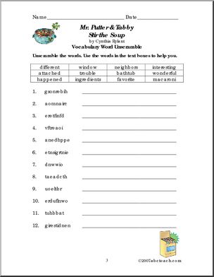 Book: Mr. Putter and Tabby Stir the Soup (primary/elem) – Abcteach