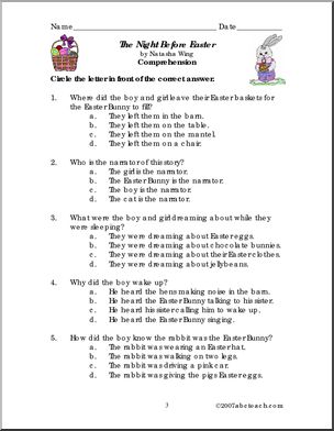 The Night Before Easter (primary) Book – Abcteach