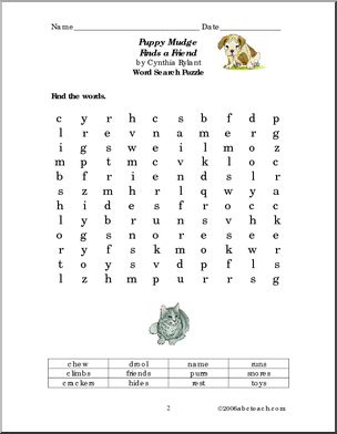 Puppy Mudge – Abcteach