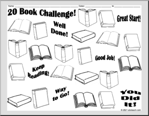 Book Reading Challenge – 20, 50, or 100 Books – Abcteach