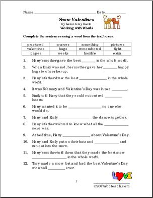 Word Wall: Winter (primary) – Abcteach