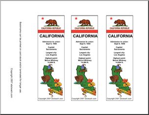 Bookmark: U.S. States – Colorado (b/w) – Abcteach