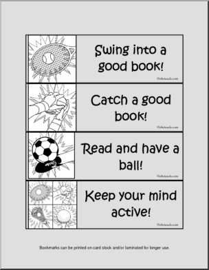 Bookmarks: Sports – Abcteach