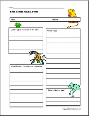 Book Report Forms – Page 2 – Abcteach