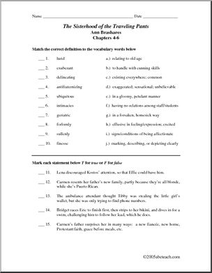 Book: The Sisterhood of the Traveling Pants – Abcteach