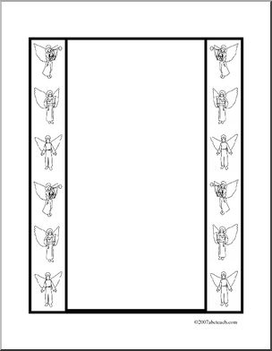 Border Paper: Christmas Angels – Abcteach