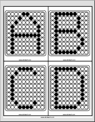 Bubble Poppers (10×10): Flash Cards – Alphabet, Upper Case (black/white ...