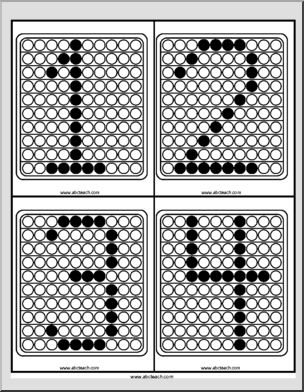 Bubble Poppers (10×10): Flash Cards – Numerals 1-20 (black/white ...
