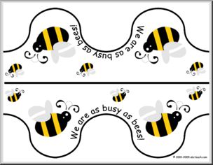Bulletin Board Trim: Busy Bee (large) – Abcteach