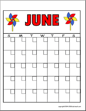 Calendar: June – Abcteach