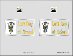 Candy Wrapper: Last Day of School – Abcteach