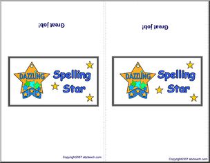 Candy Wrapper: Spelling Star – Abcteach