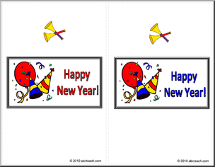 Candy Wrapper: Happy New Year! 2 (color) – Abcteach